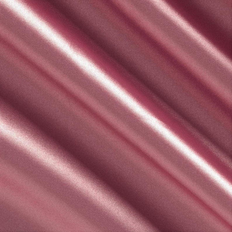 Shiny Satin Stretch Medium-heavy Weight on Polyester Spandex Fabric- by ...