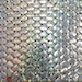 Shiny Holographic Foil Mermaid Scales Pattern on Black Stretch Nylon ...