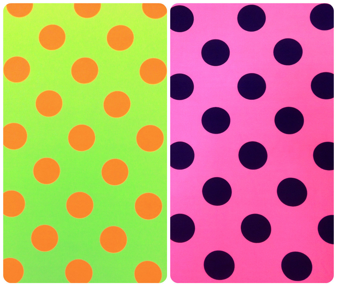 Big Bright Polka Dot Pattern on Stretch Knit Jersey Polyester | Etsy