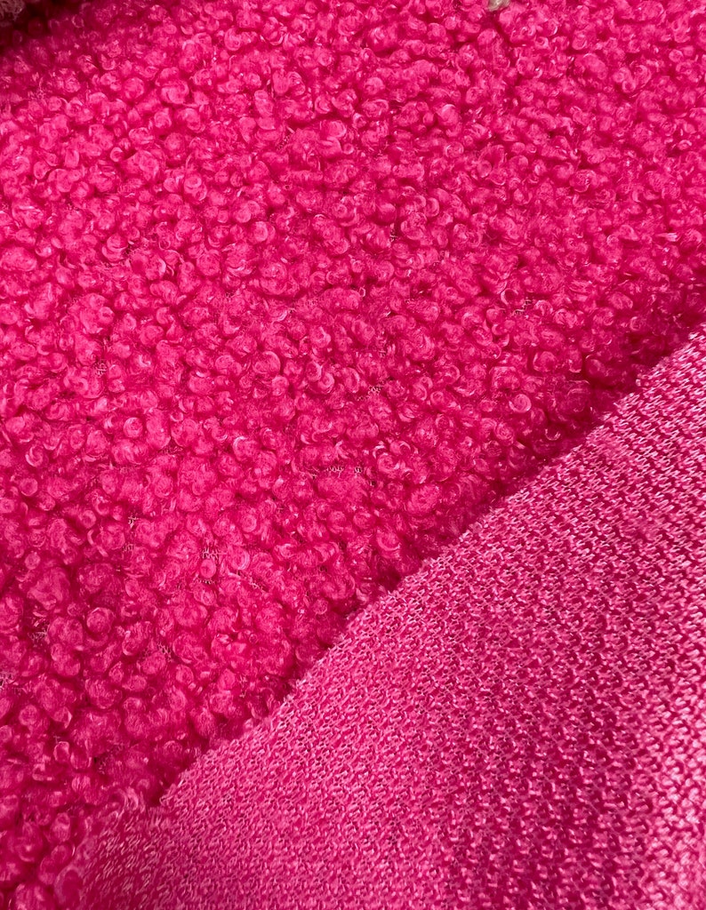 Heavy Polyester Mechanical Stretch Soft Faux Sherpa Fleece Fabric by ...