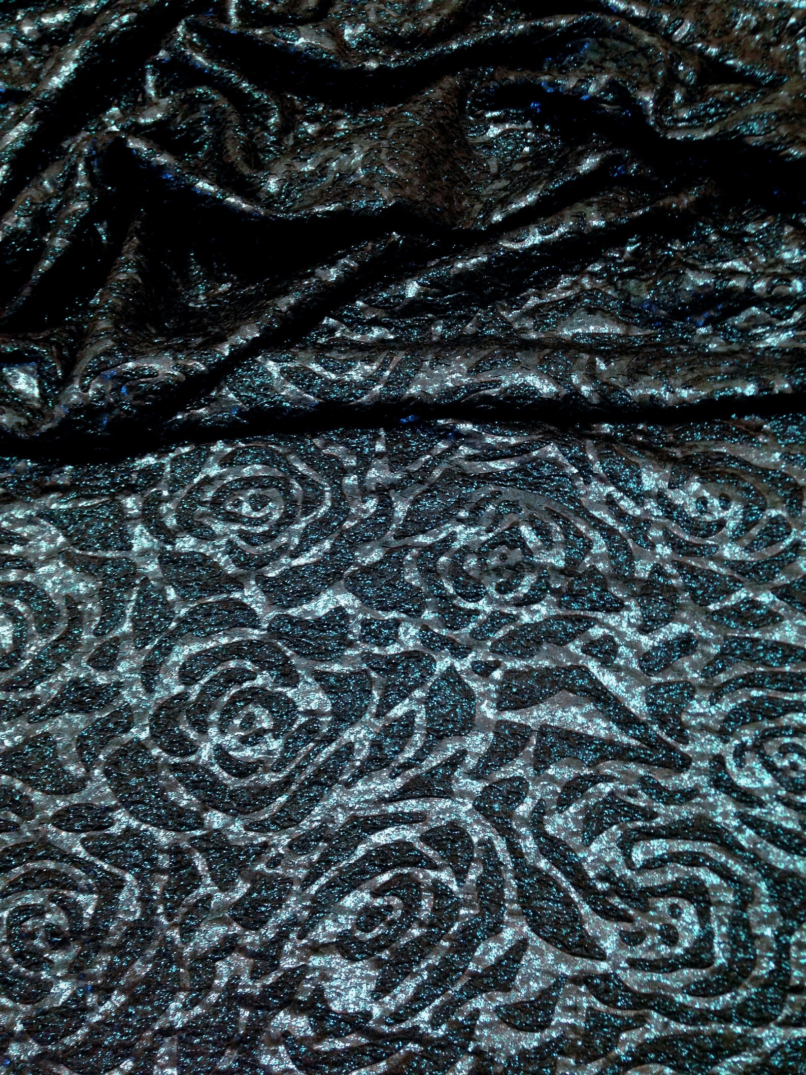 Polyester Spandex Textured Fukuro Embossed Floral Design With - Etsy