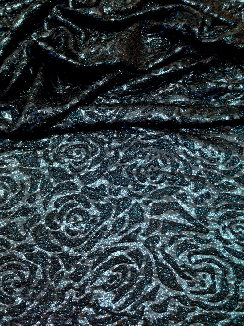 Polyester Spandex Textured Fukuro Embossed Floral Design With - Etsy
