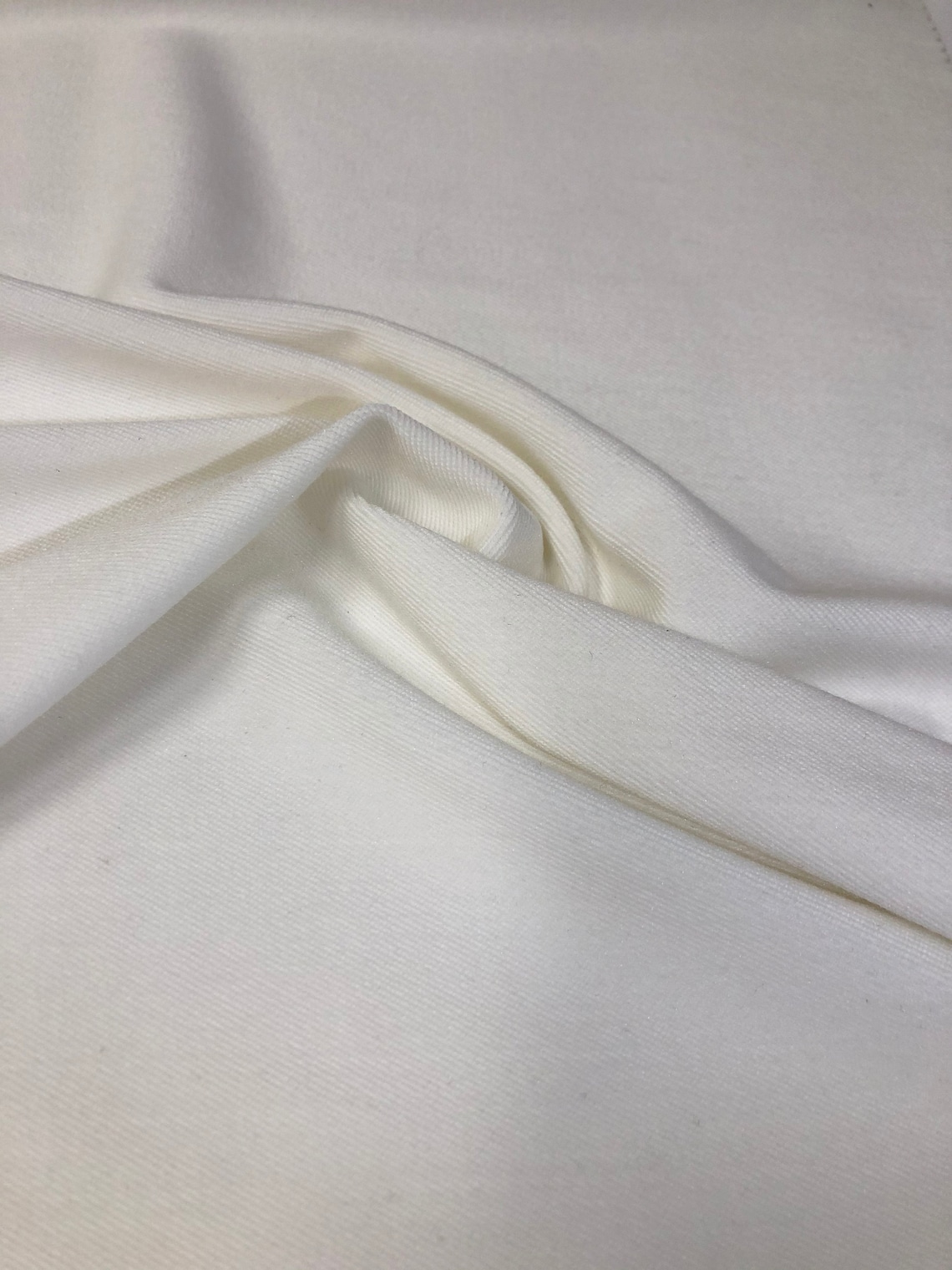 Polyester Spandex off White 2 Way Stretch Fabric by the Yard - Etsy