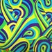 Colorful Neon Psychedelic Retro Pattern on Heavy Stretch Nylon - Etsy