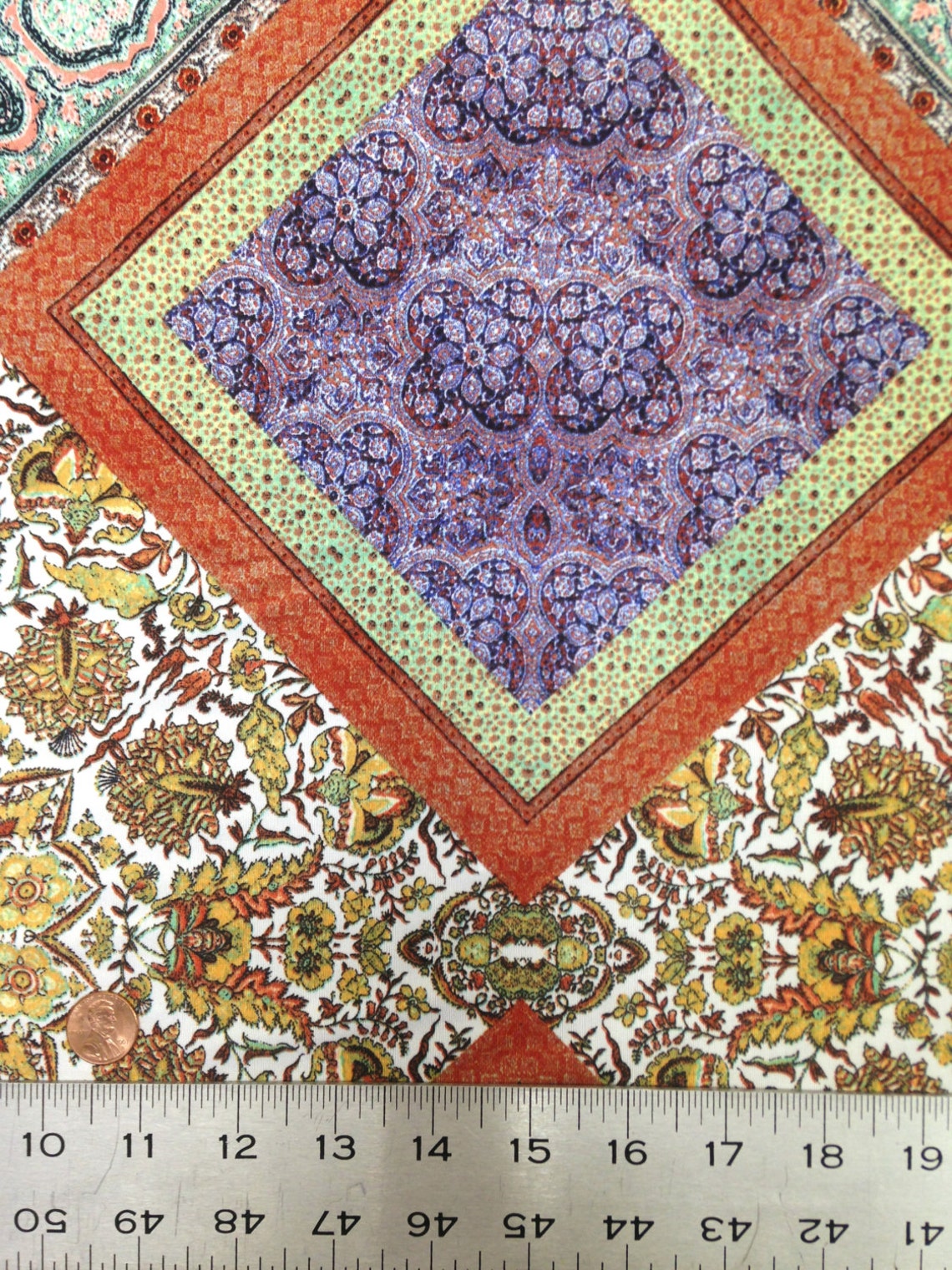 Big Diamond Multi Pattern on Stretch Lightweight Knit Jersey - Etsy