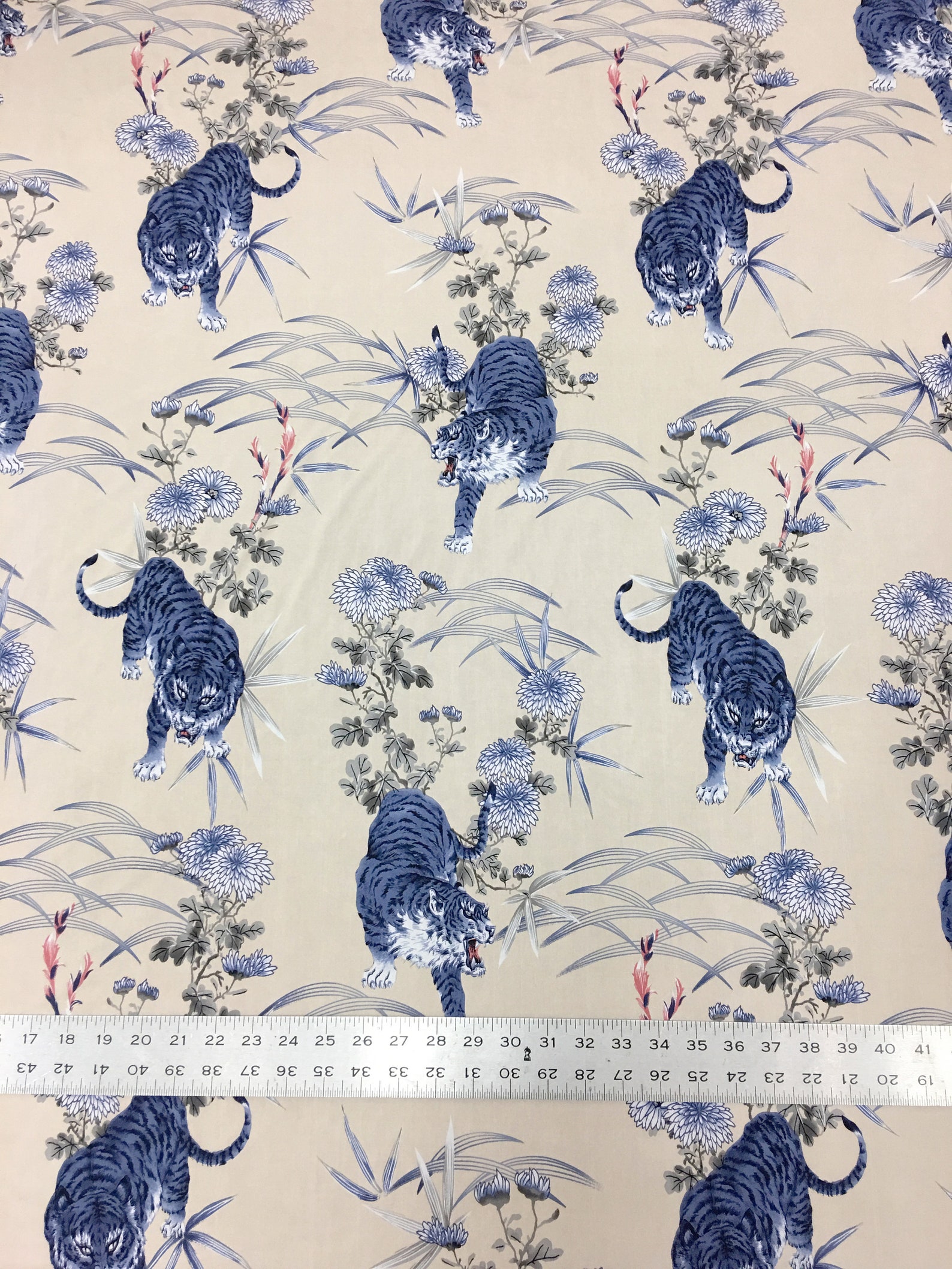 Tiger Design Polyester Single Spun 2 Ways Spandex Light Medium - Etsy
