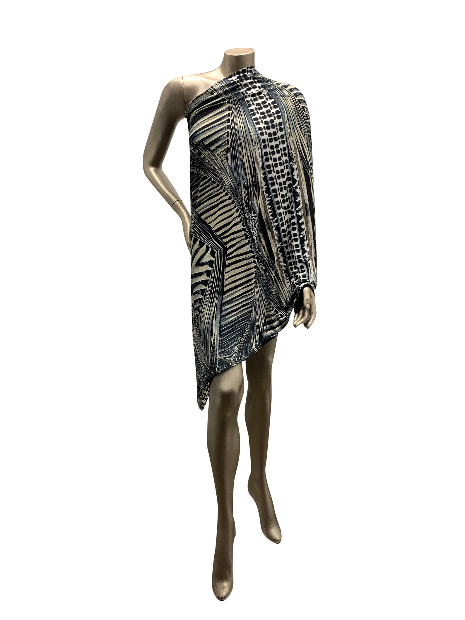 Abstract Rhomboid Design on Stretch Bulgari Jersey Polyester Spandex ...