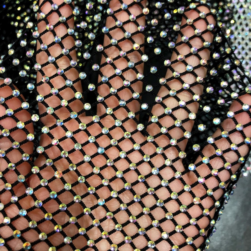 Rhinestone Fishnets Kids - Etsy