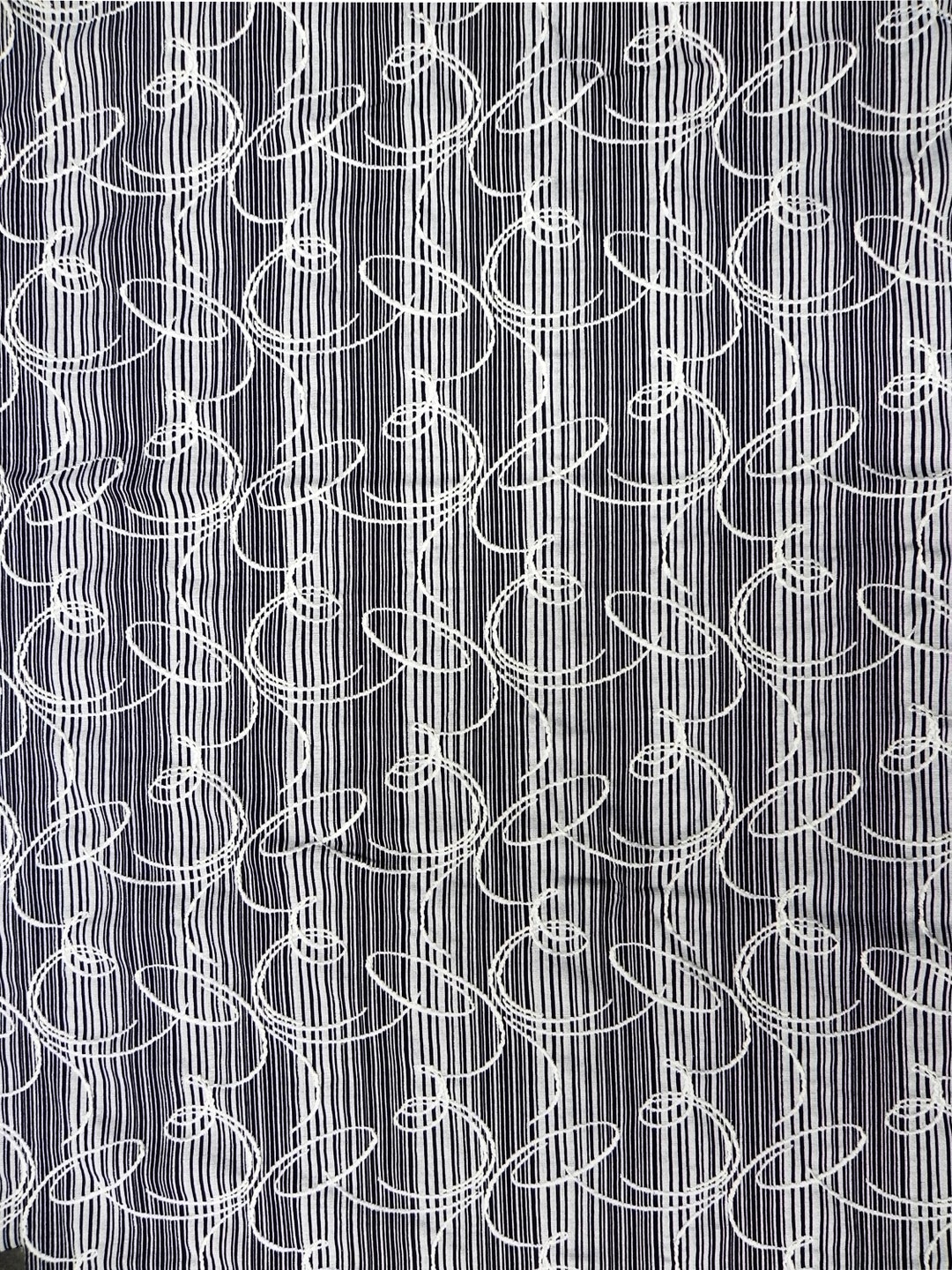Polyester Spandex Textured Double Knit Geometric Print Fabric - Etsy
