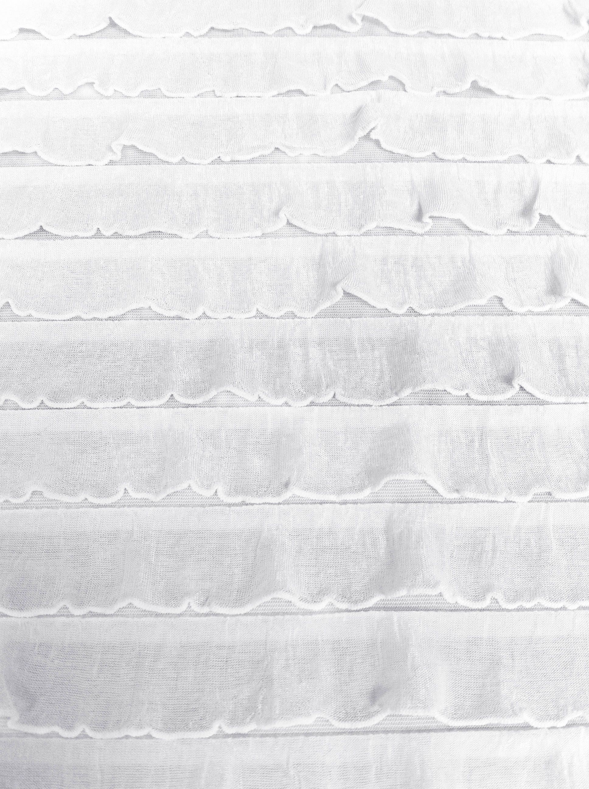 1 Ruffles Semi-Sheer Stretch Polyester Spandex Fabric | Etsy