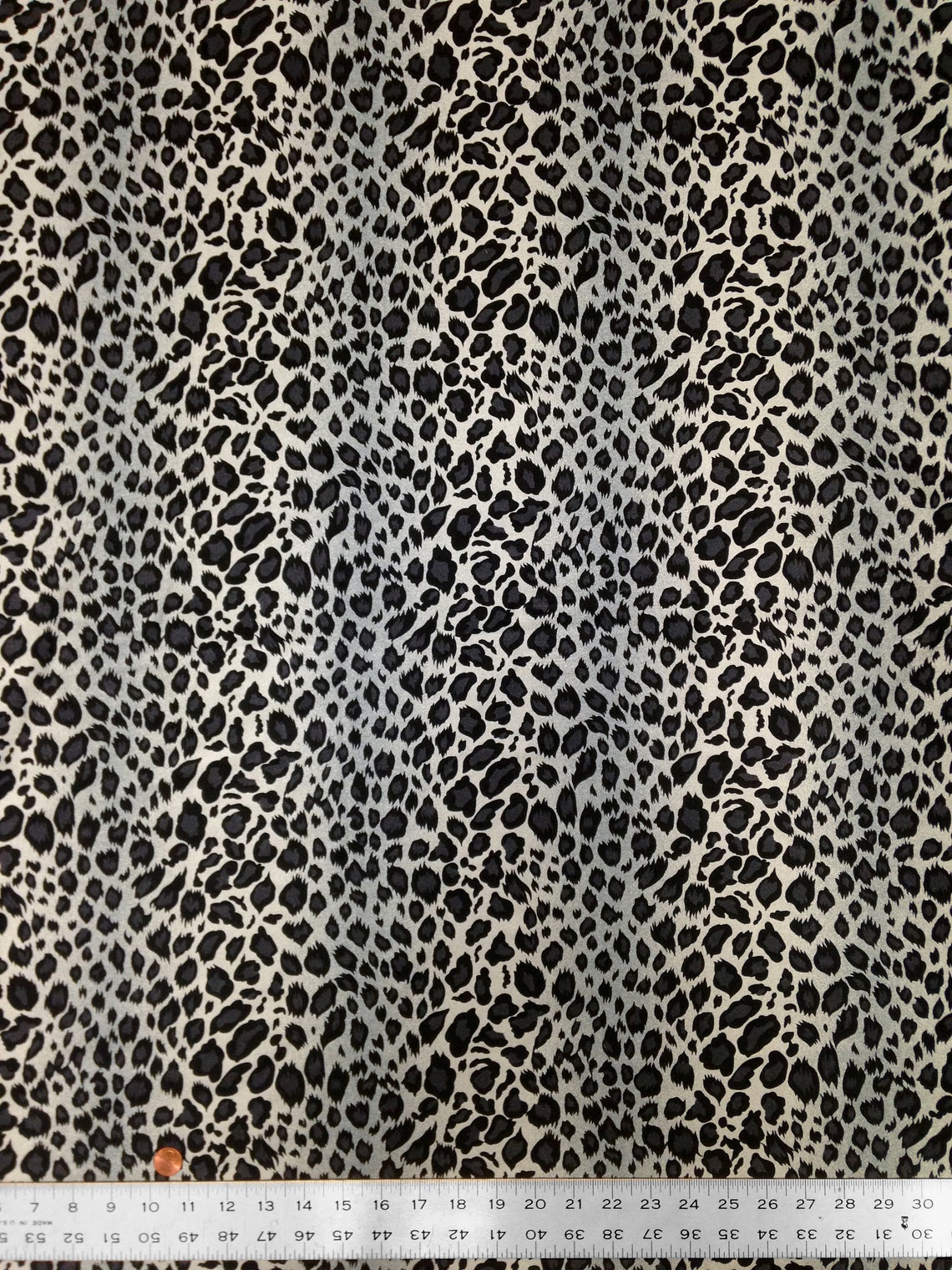 Leopard Animal Print on Stretch Nylon Spandex Shiny Tricot FABRIC - 58 ...