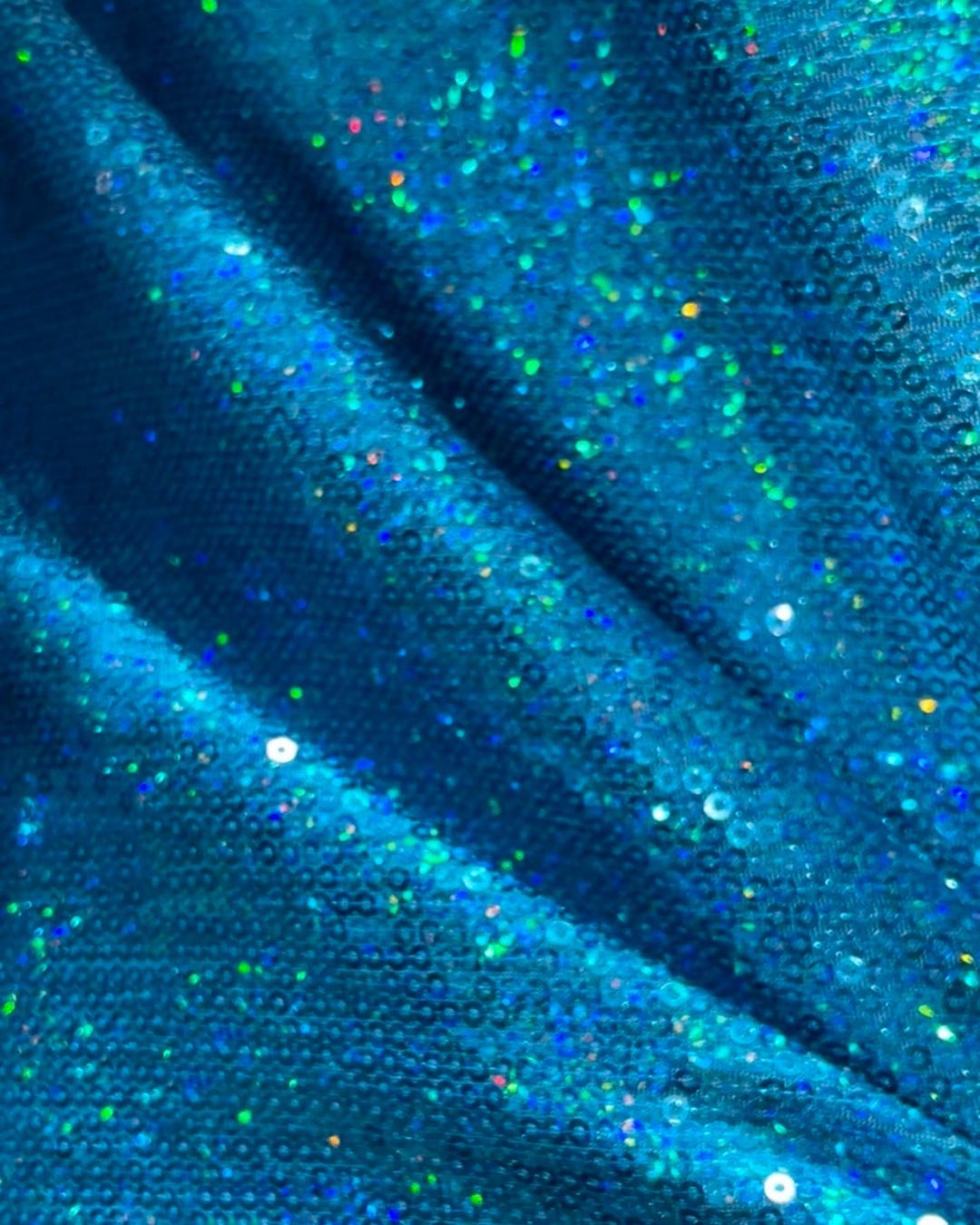 10 COLORS, 3mm Mini Micro Holographic Glossy Sequins on Stretch ...