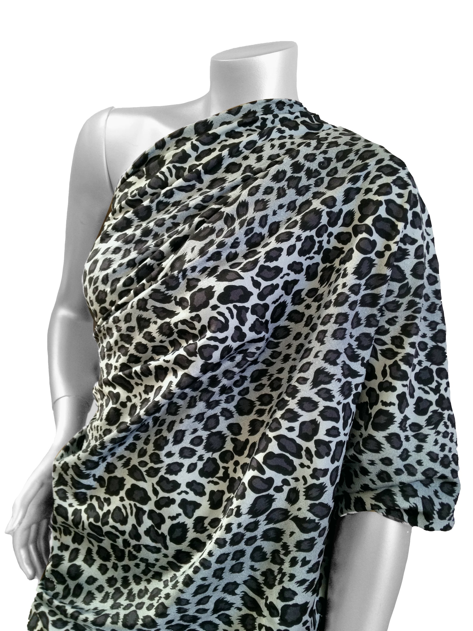 Leopard Animal Print on Stretch Nylon Spandex Shiny Tricot - Etsy