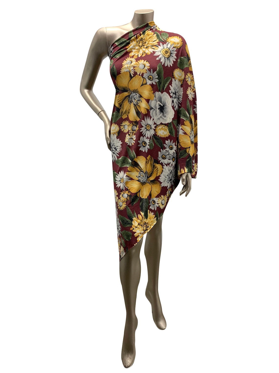 Mulit Floral Pattern on Stretch Bulgari Jersey Polyester Spandex Fabric ...