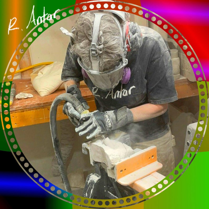 Robin Antar Handmade Original Alabaster Stone Sculpture Garden ...