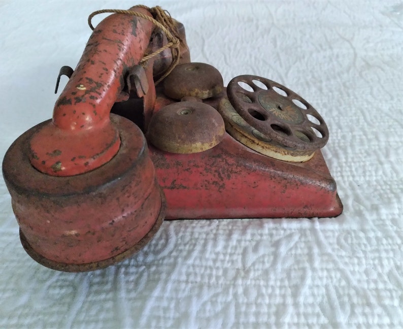 1930's Vintage Red Voice Phone Childs Toy - Etsy