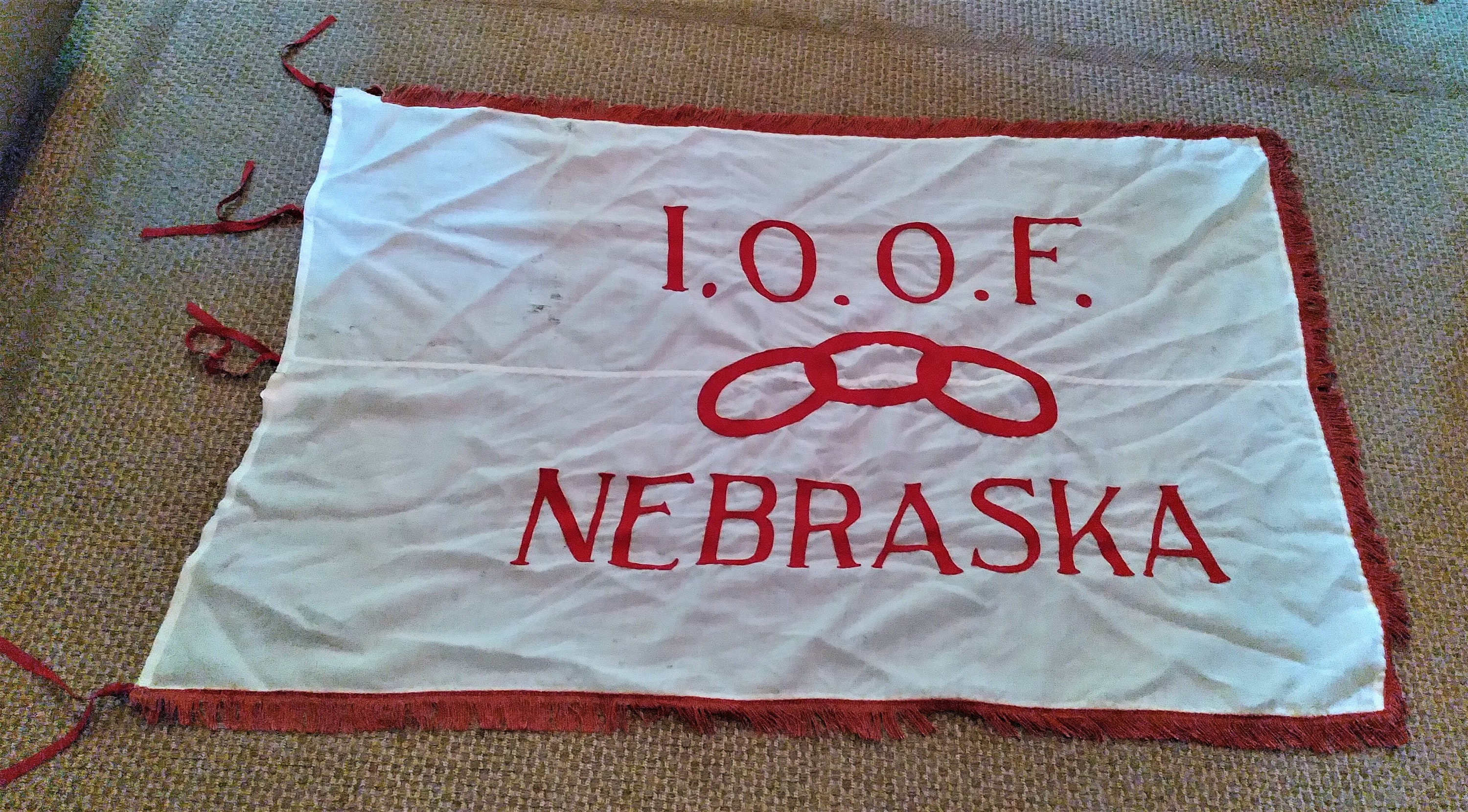 I.O.O.F Odd Fellows Flag Nebraska 1800's Authentic Original - Etsy