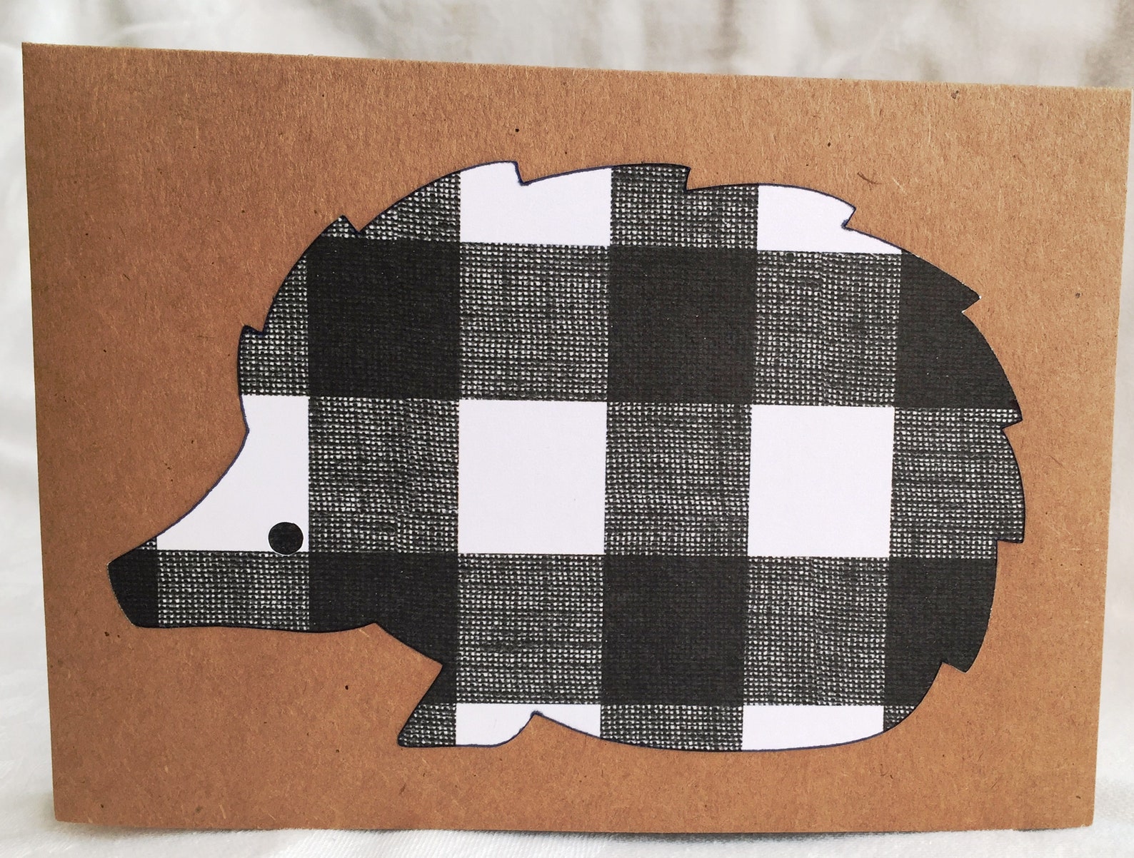 Buffalo Plaid Outlander Animals Note Cards - Etsy