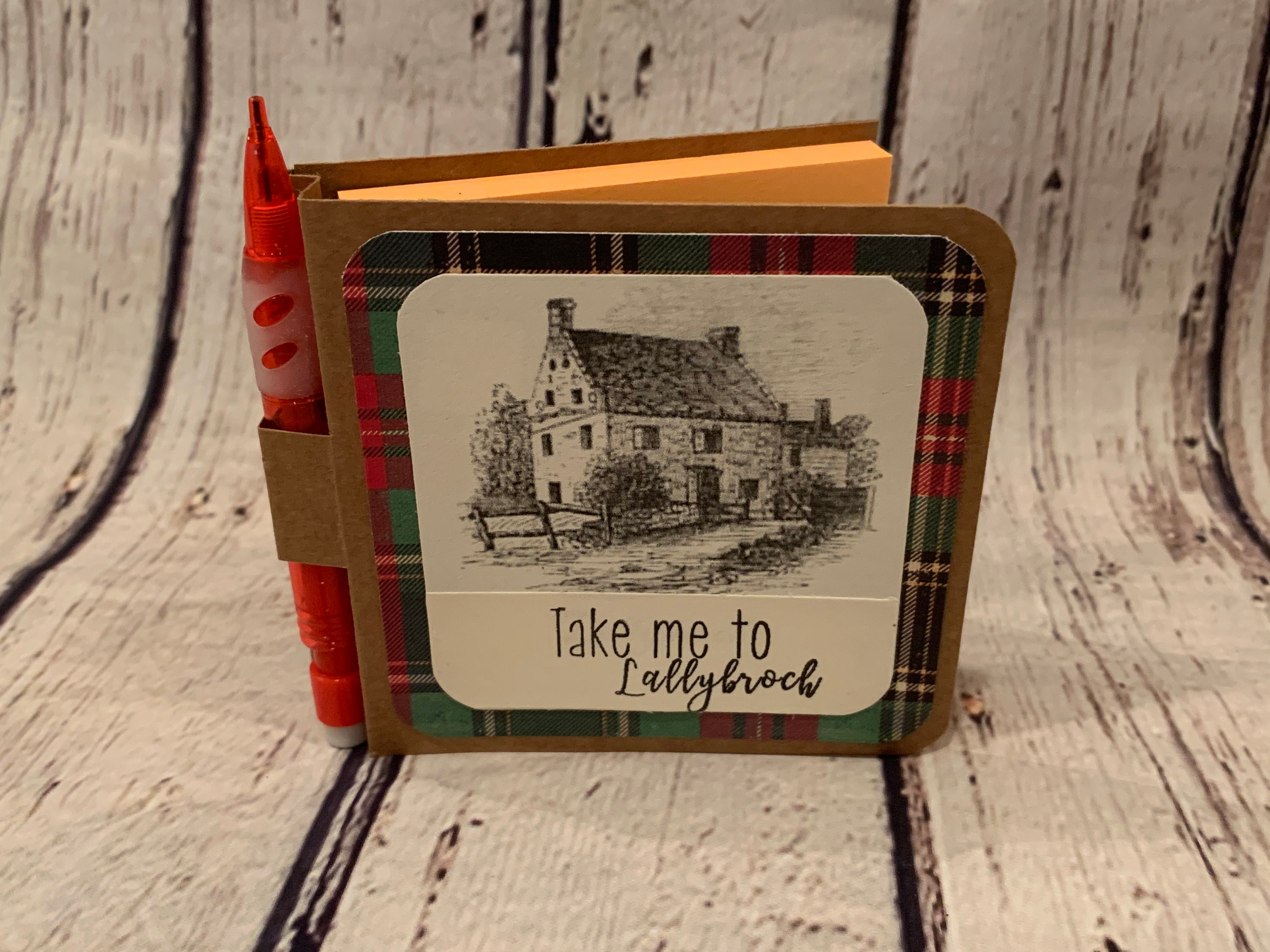 Outlander Sticky-note Holder With Pen - Etsy