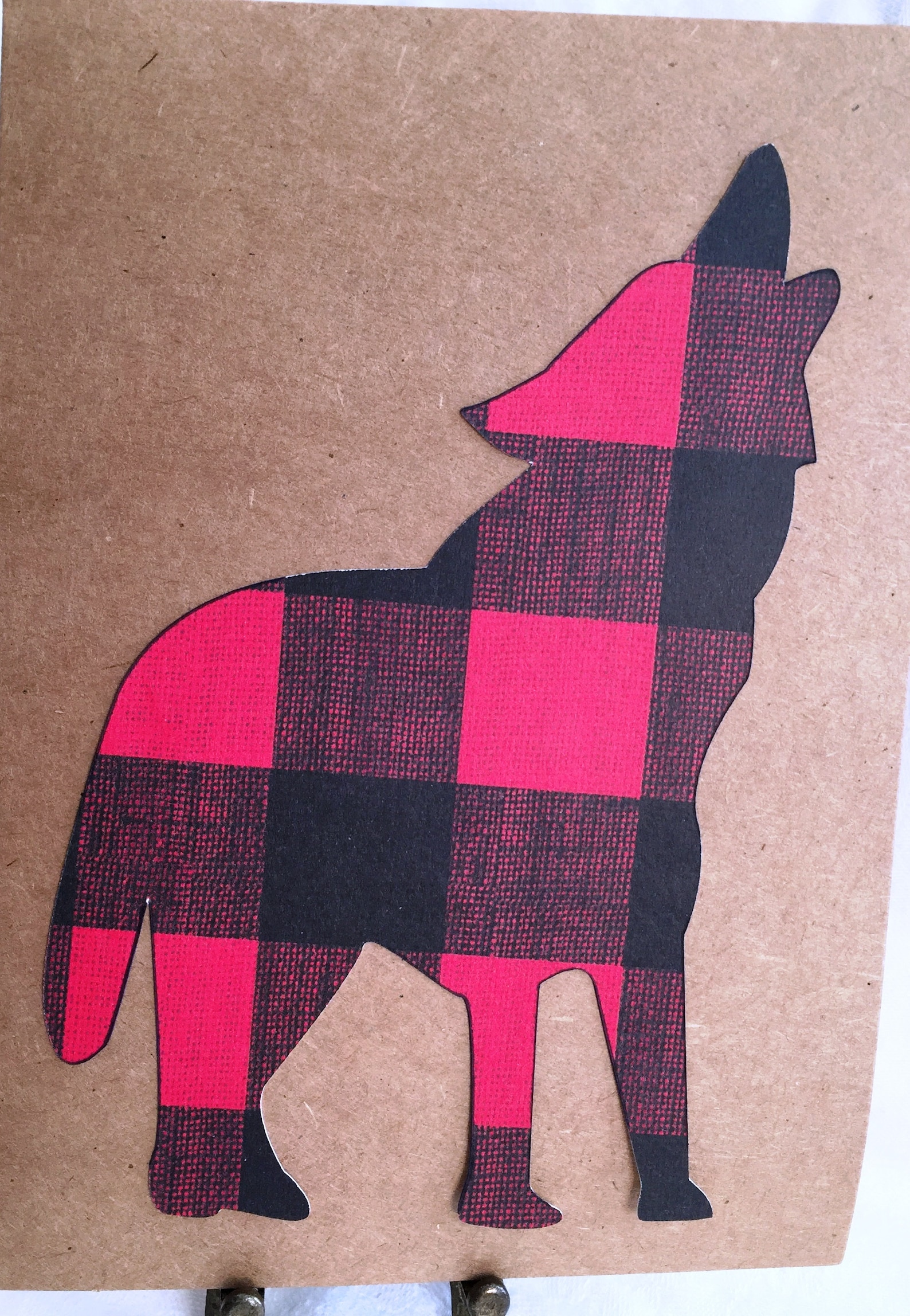 Buffalo Plaid Outlander Animals Note Cards - Etsy