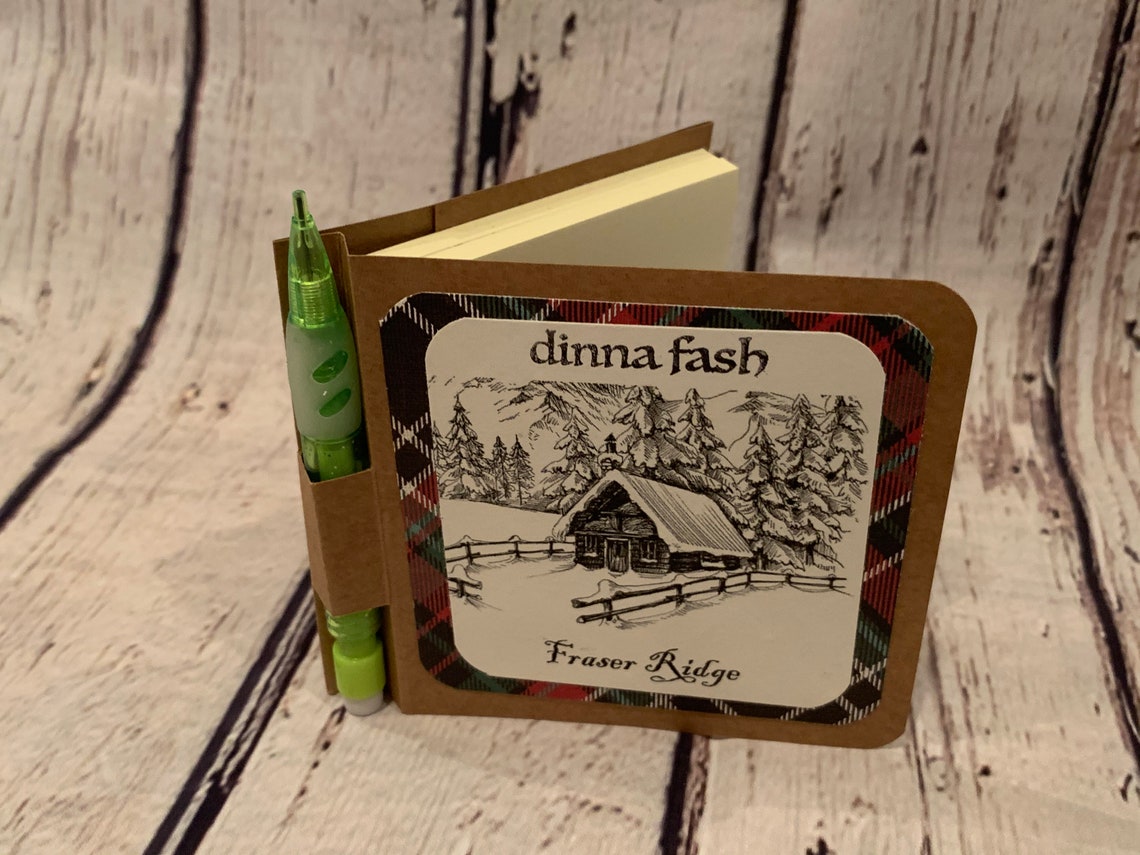 Outlander Sticky-note Holder With Pen - Etsy