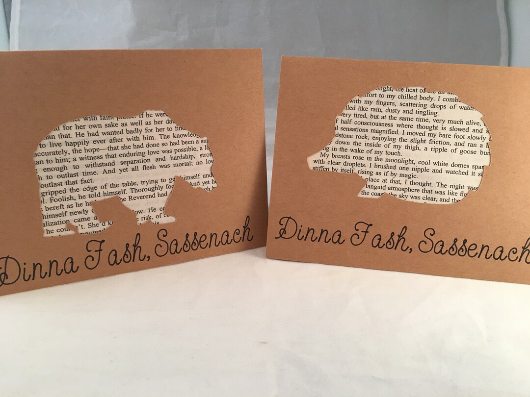 Animals of Outlander Book Page Note Cards - Etsy