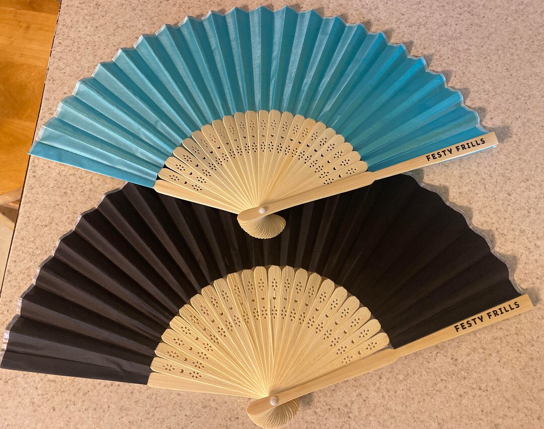 Small Classic Size Silk & Bamboo Hand Fan - Etsy