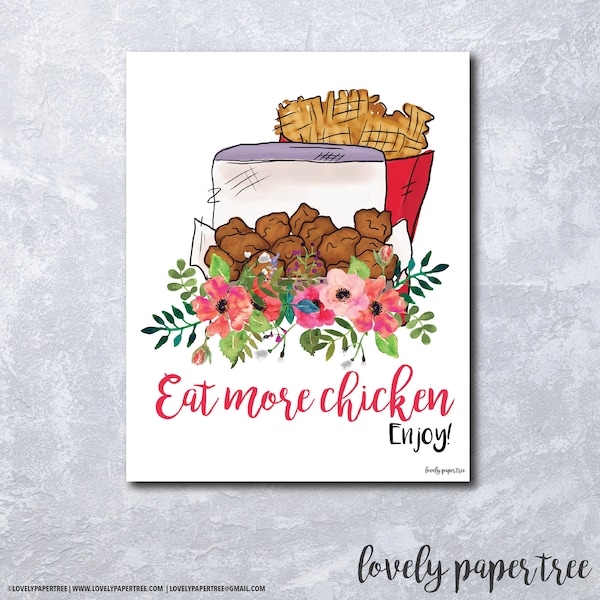 Eat More Chicken Sign - Etsy