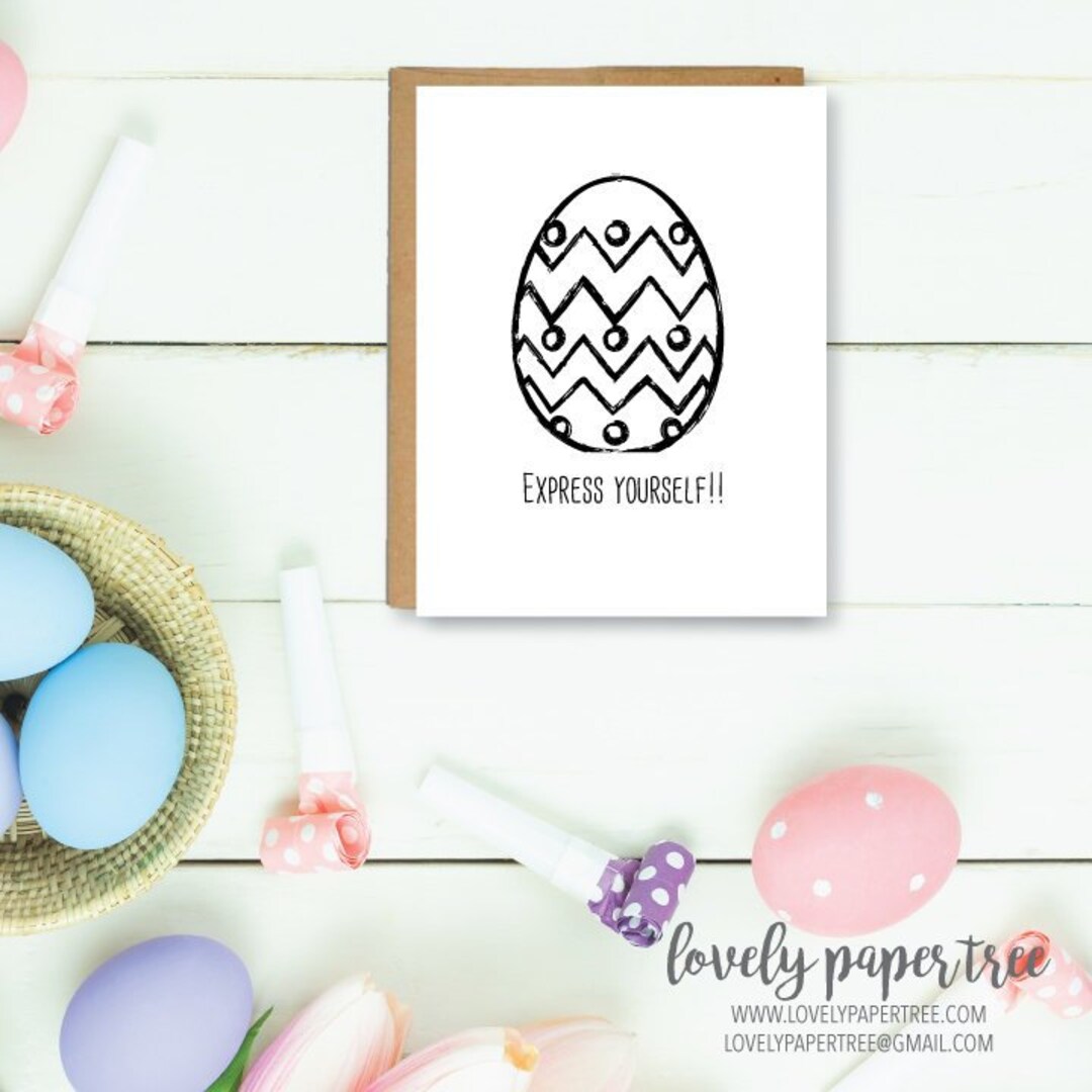 Express Yourself Easter Card - Etsy
