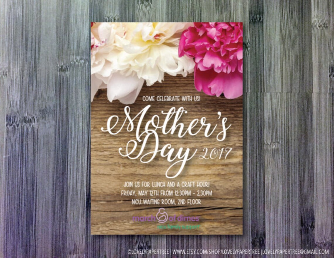 Charity Floral Invitation Fundraiser or Gala Event Postcard Poster CP8 ...