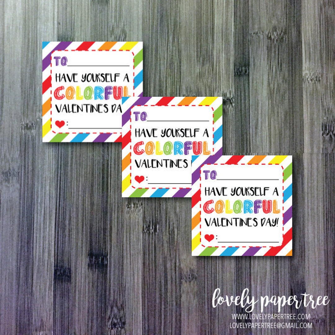 Have a Colorful Valentine's Day | Valentine's Day Gift | Instant ...