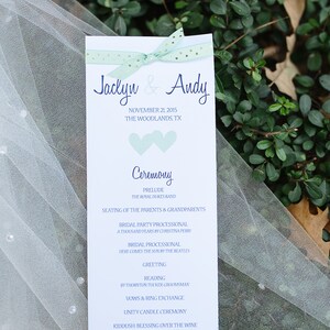 Two Hearts Wedding Program PRO3 - Etsy