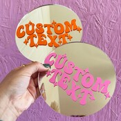 Colorful Diy Clay Makeup Desk Mirror Daisy Handmade Acrylic Home Vanity ...