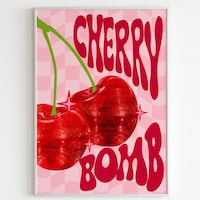 Cherry Bomb Printable Poster - Etsy