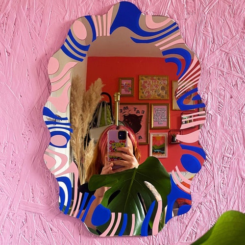 Pastel Wavy Mirror - Etsy