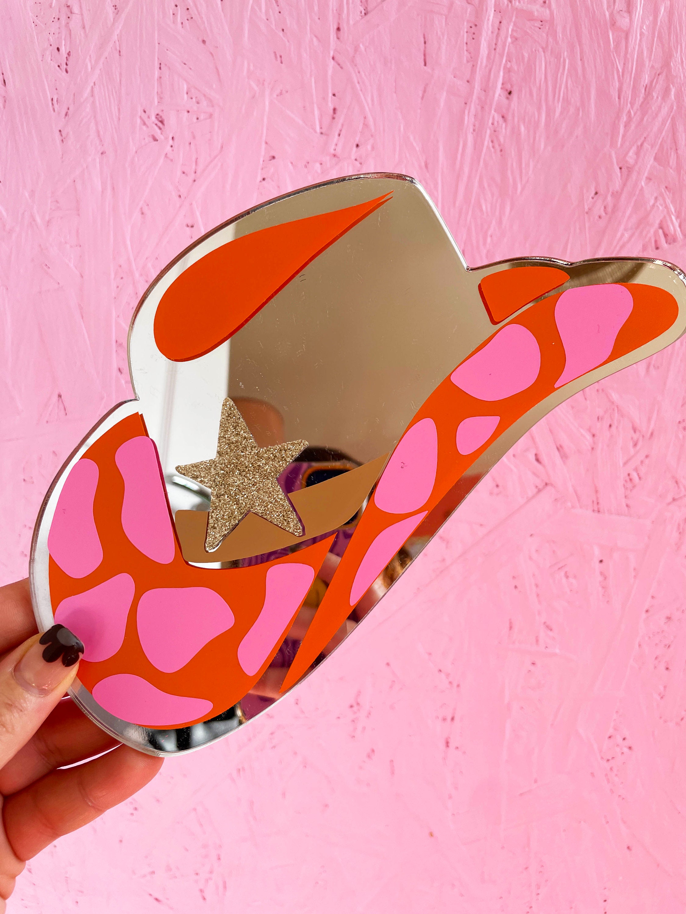Rootin' Tootin Cowgirl Hat Mini Mirror - Etsy