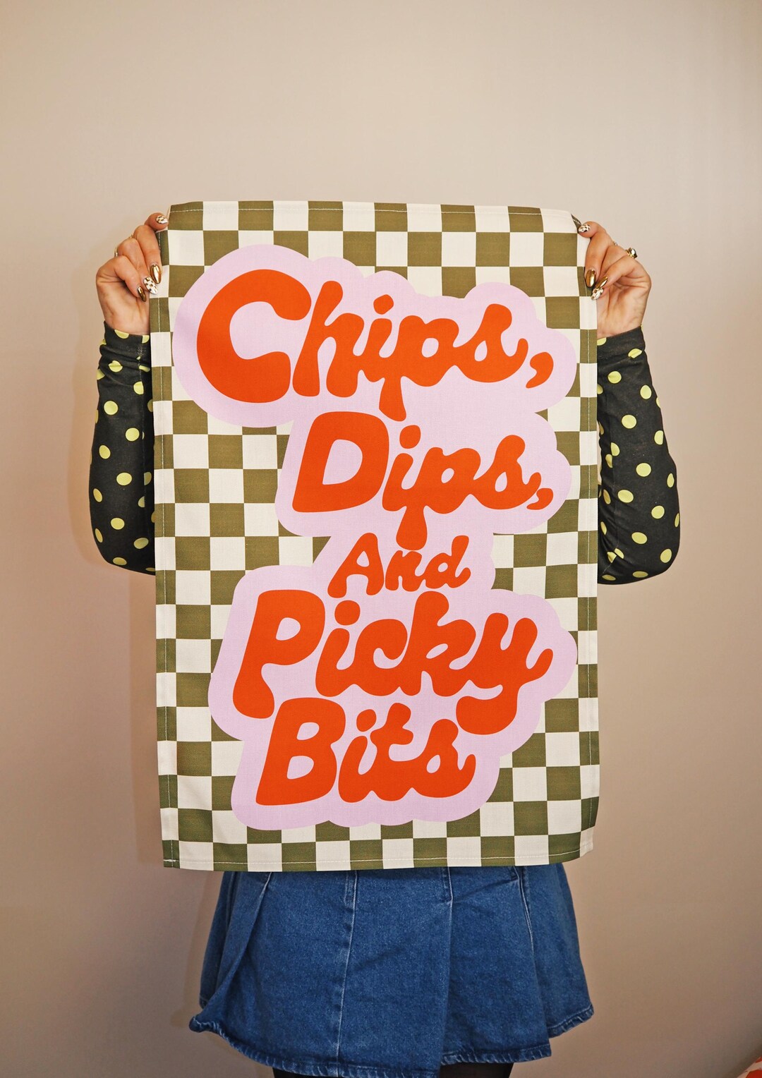 Chips, Dips & Picky Bits Tea Towel - Etsy