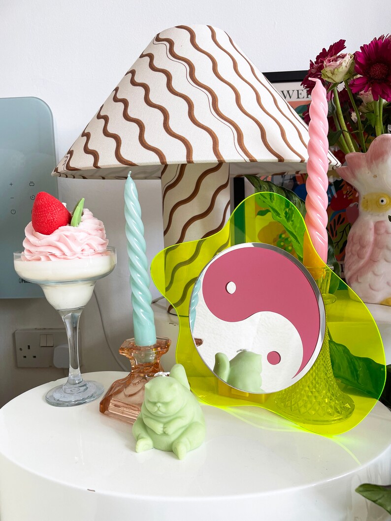 Neon Lime Blob Mirror Frame Mini Mirror Not Included - Etsy