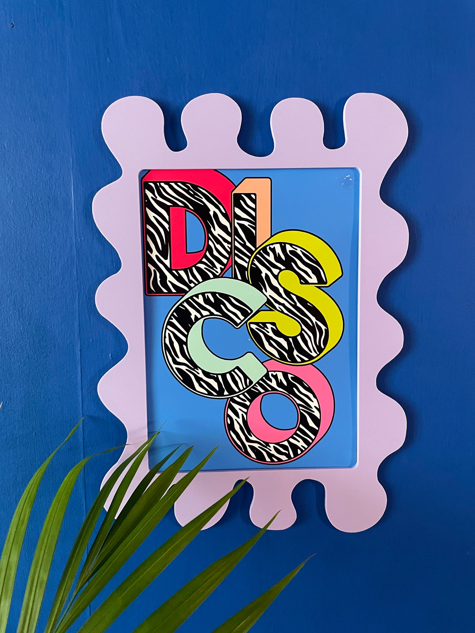 Palma Violet Wall Print Blobby Frame - Free Print Included - Etsy