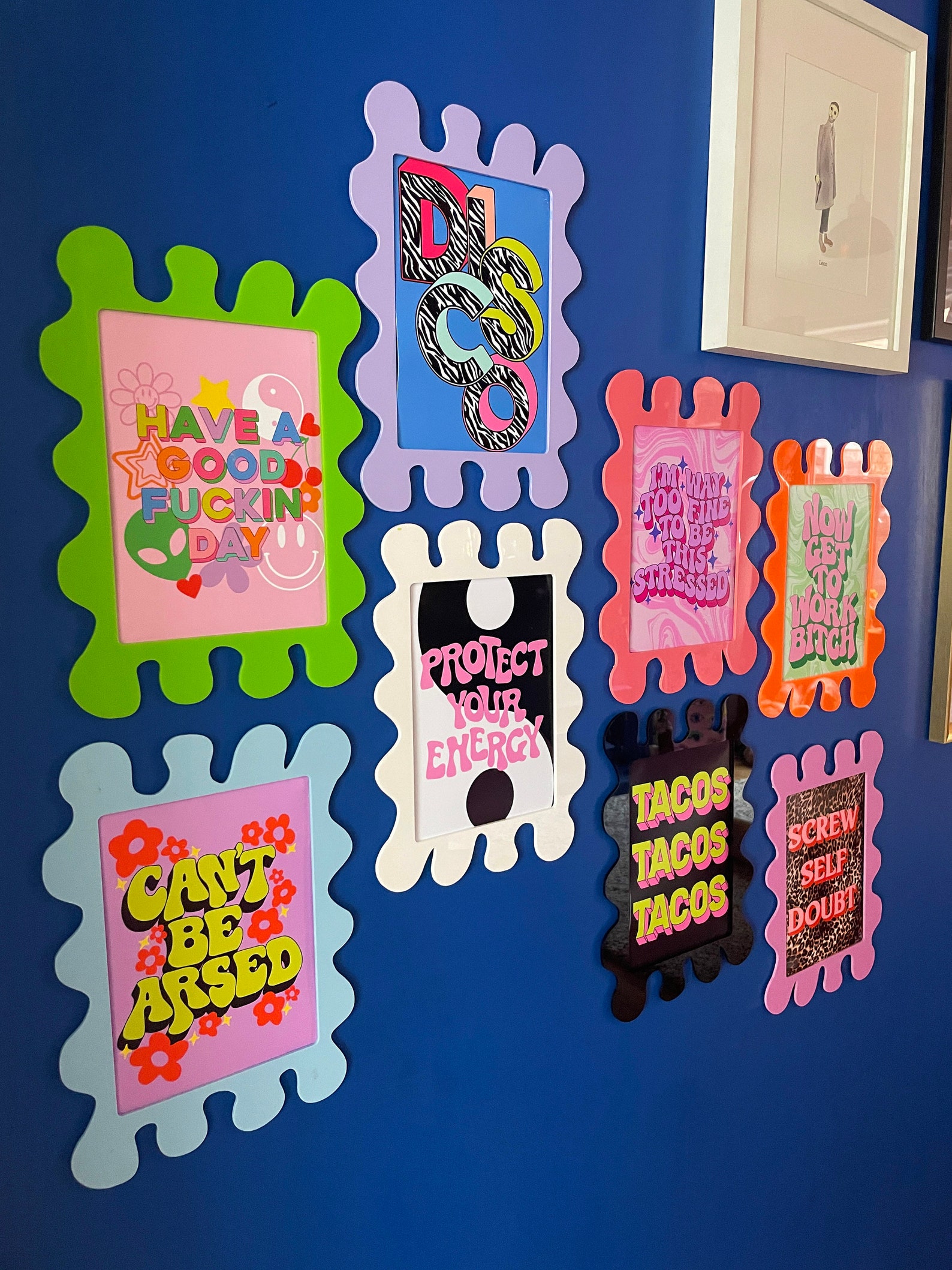 Lime Wall Print Blobby Frame Free Print Included - Etsy UK