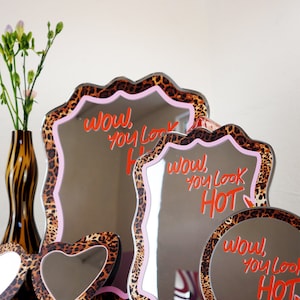 Leopard & Lippy Mirror - 2x Sizes - Etsy