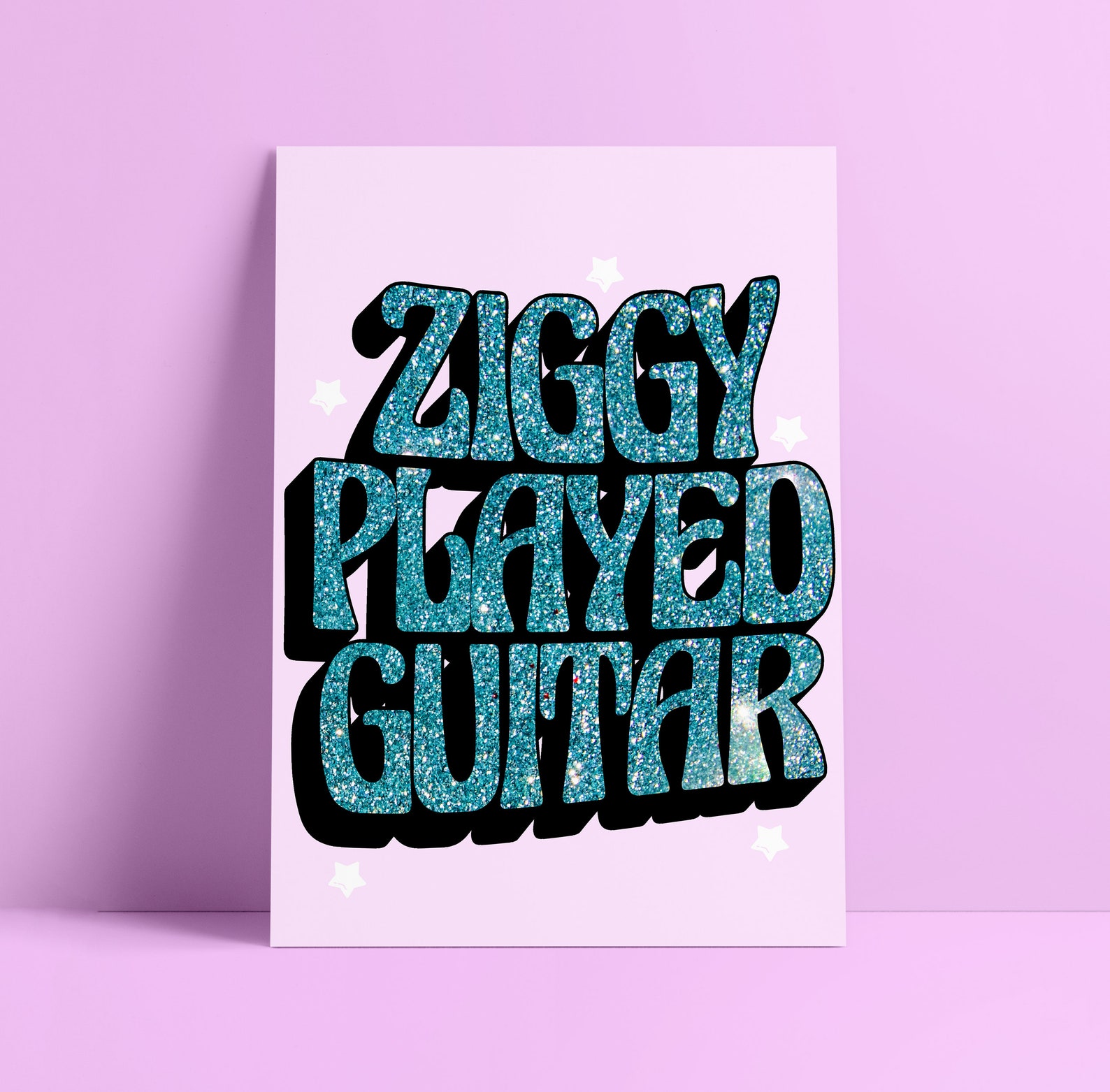 Ziggy Played Guitar David Bowie Ziggy Stardust Wall Art/Wall | Etsy