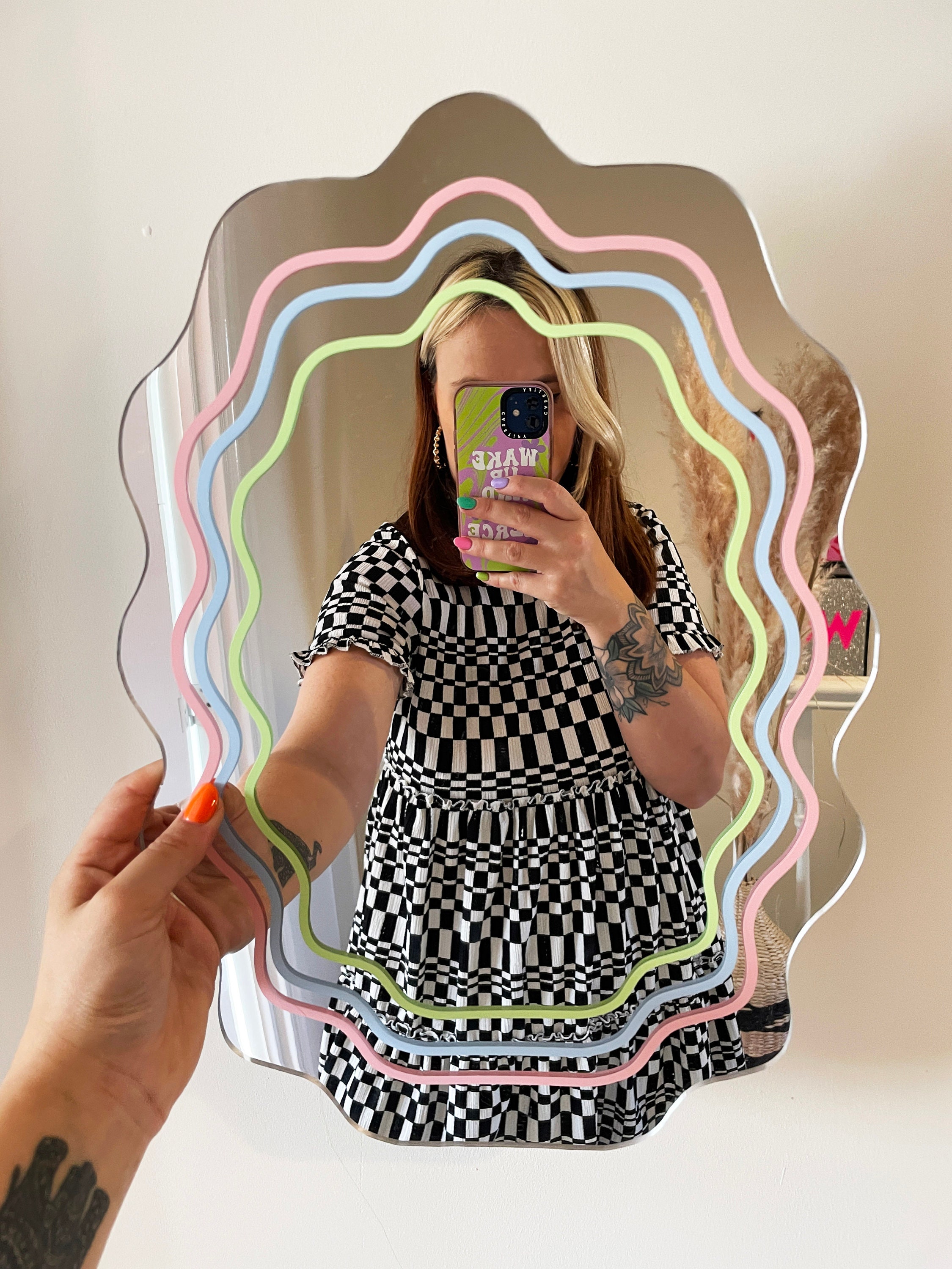 Pastel Wavy Mirror - Etsy