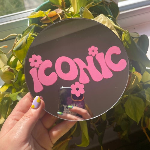 Iconic Mini Disc Mirror Customise Colour - Etsy
