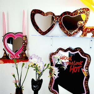 Leopard & Lippy Mirror - 2x Sizes - Etsy