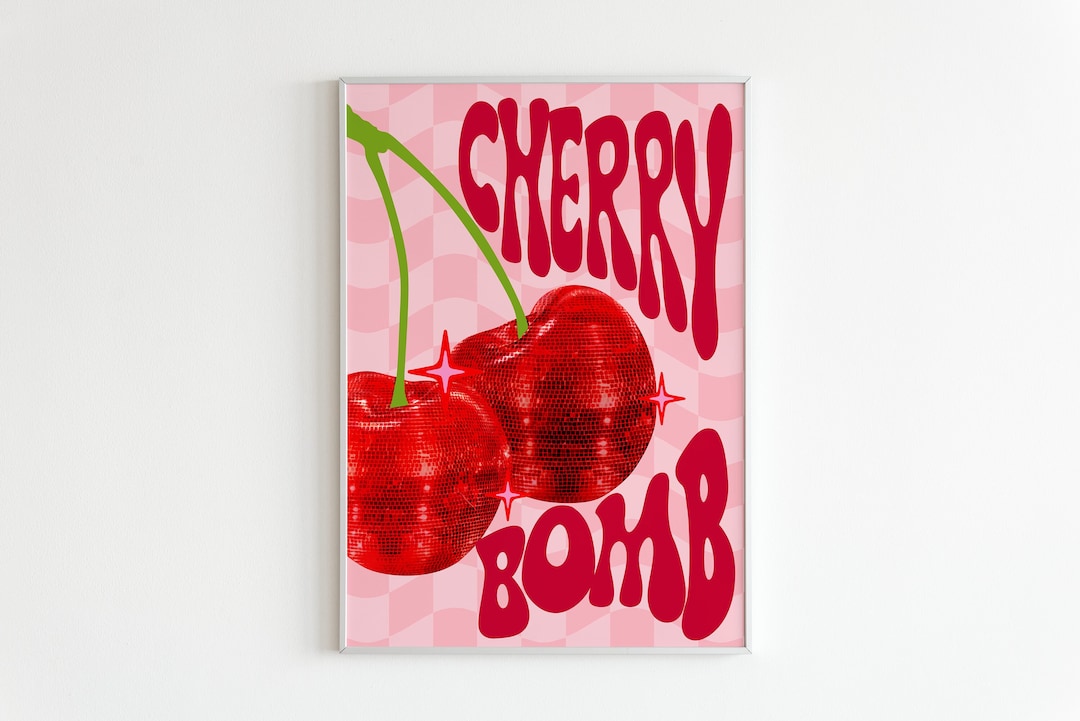 Cherry Bomb Wall Print - Etsy