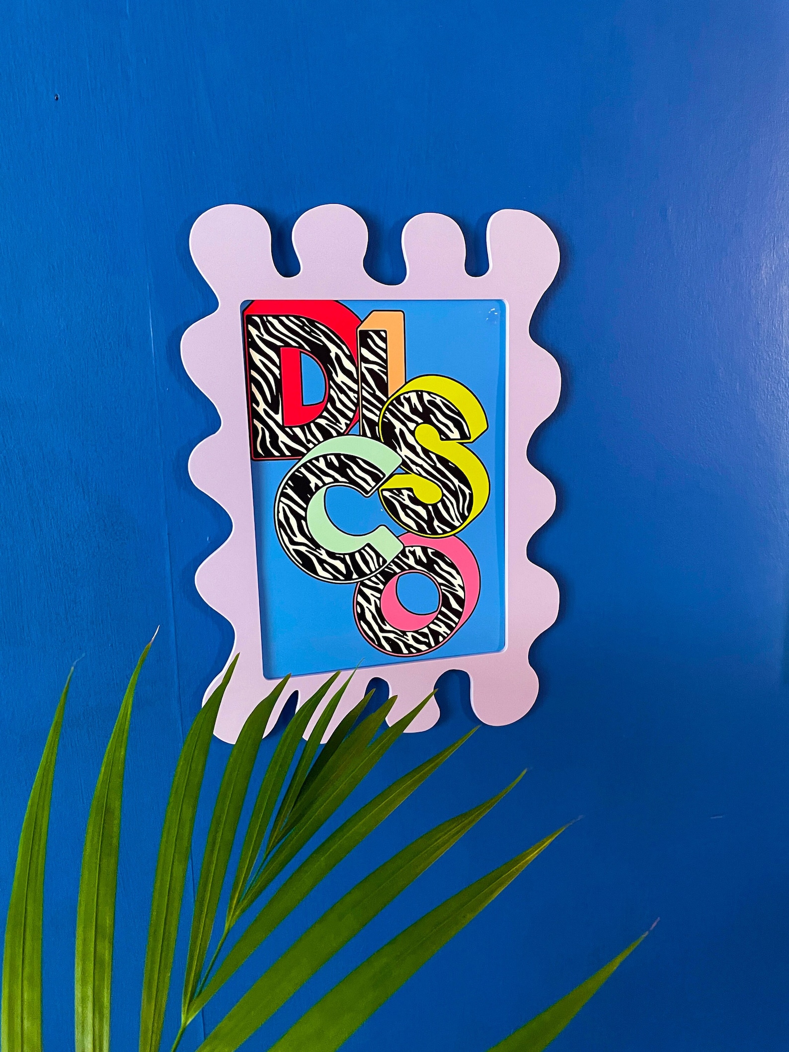 Palma Violet Wall Print Blobby Frame - Free Print Included - Etsy