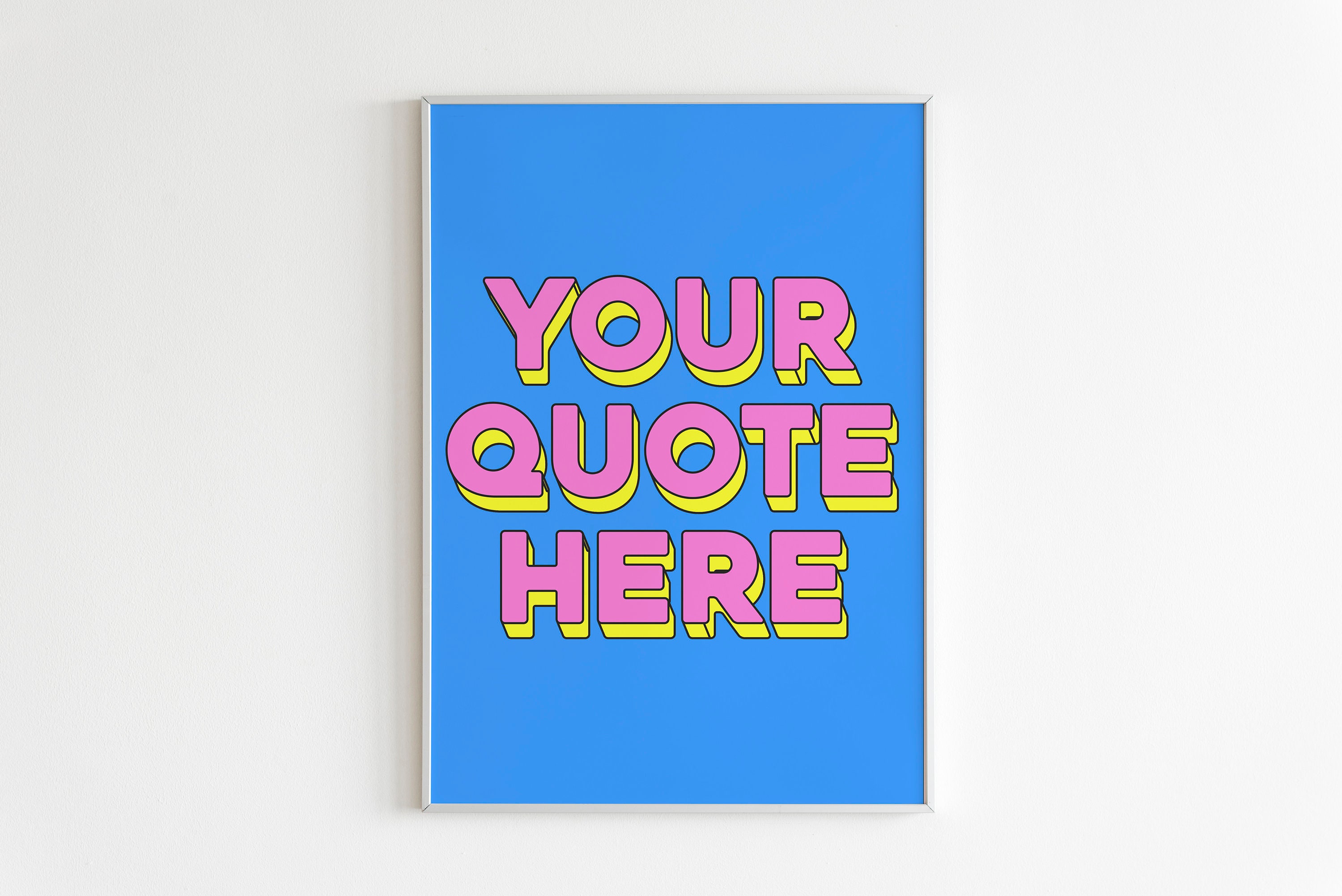 Custom/Personalised Text Wall Print I Wall Art I Wall Decor | Etsy