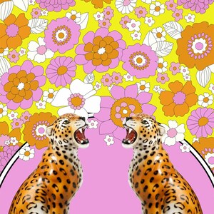 Retro 60s Leopard Pattern Wall Art/wall Decor/print - Etsy UK