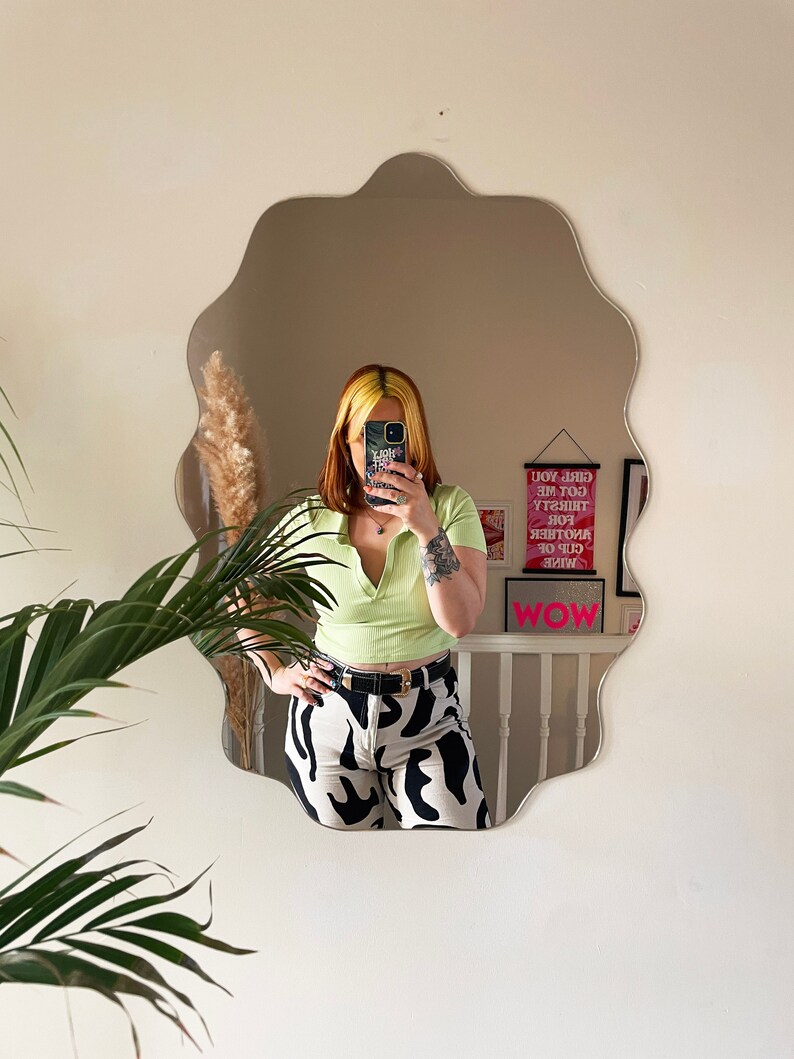 Big Wavy Acrylic Mirror - Etsy